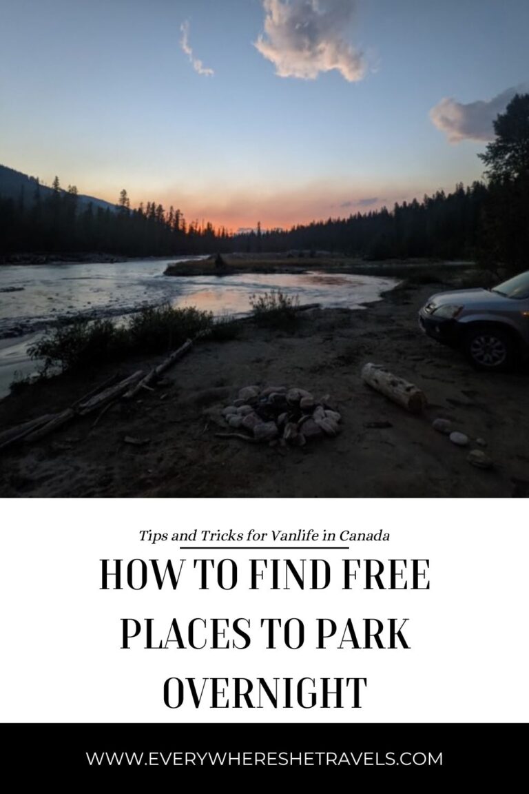 How To Find Free Places To Park Overnight in Canada - Everywhere She ...